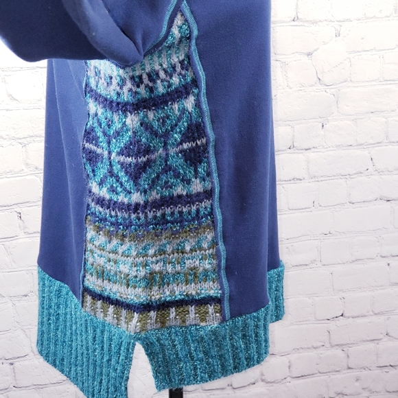 ruby moon | Sweaters | Anthro Ruby Moon Womens Blue Green Sweater ...